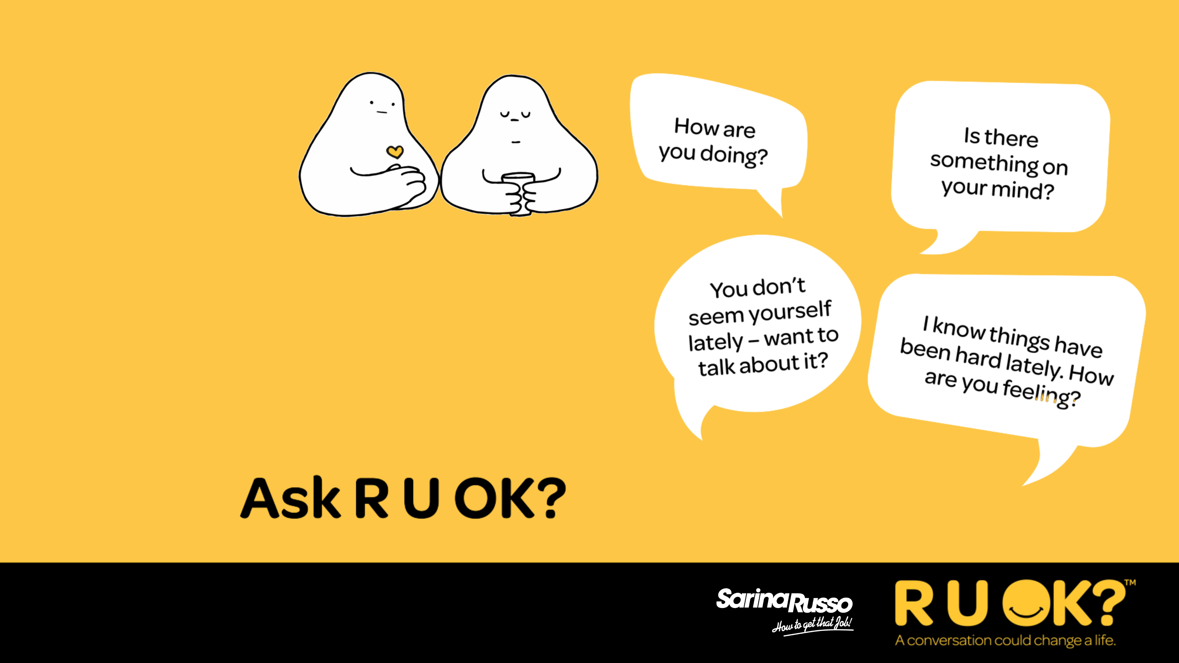 R U OK? Day – A Conversation Could Change a Life | Sarina Russo